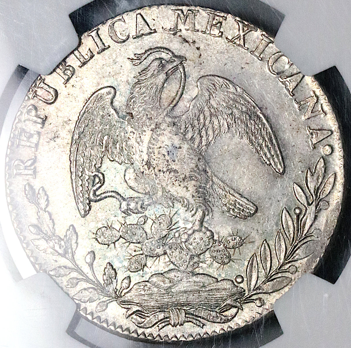 1827-Zs NGC MS 62 Mexico 8 Reales Zacatecas Rare Silver Coin POP 2/1 ( – Caesar's Ghost Numismatics