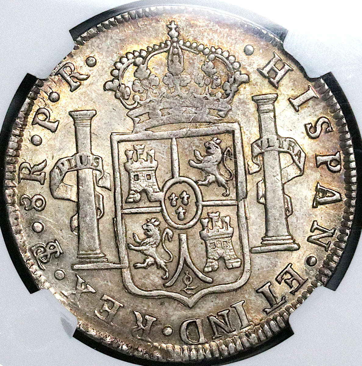 1779 NGC AU 53 Bolivia 8 Reales Charles III Spain Colonial Silver Coin ...
