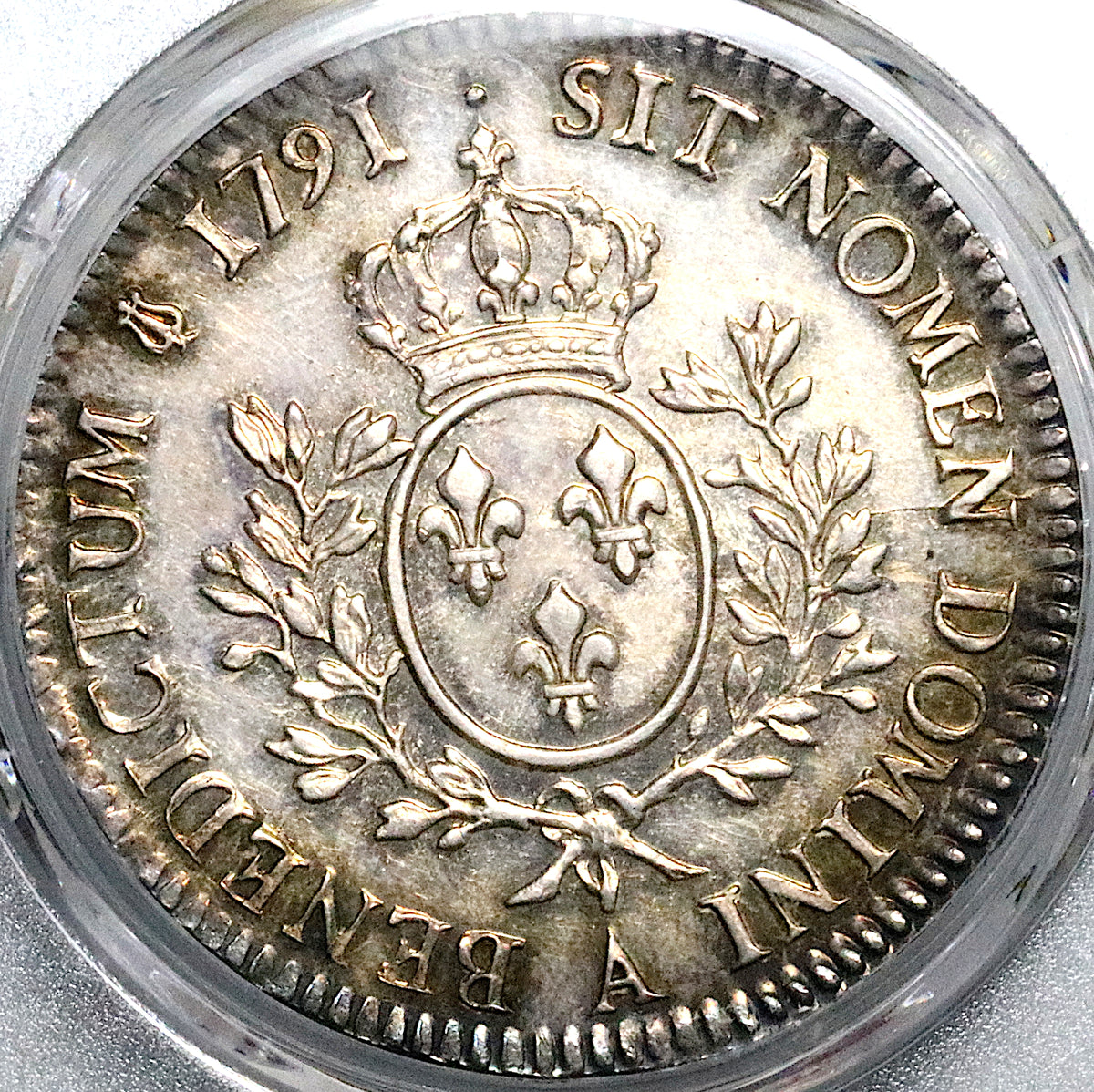 1791-A PCGS MS 63 France Louis XVI Ecu Paris Mint Silver Coin POP 3/0 ...
