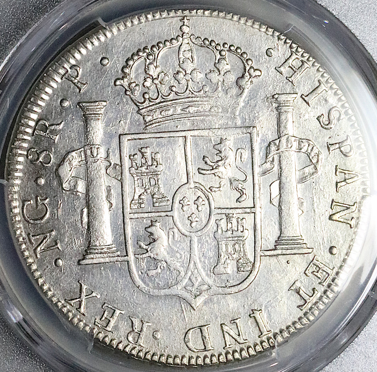 1777 PCGS AU Guatemala 8 Reales Spain Colonial Charles III Silver Coin ...