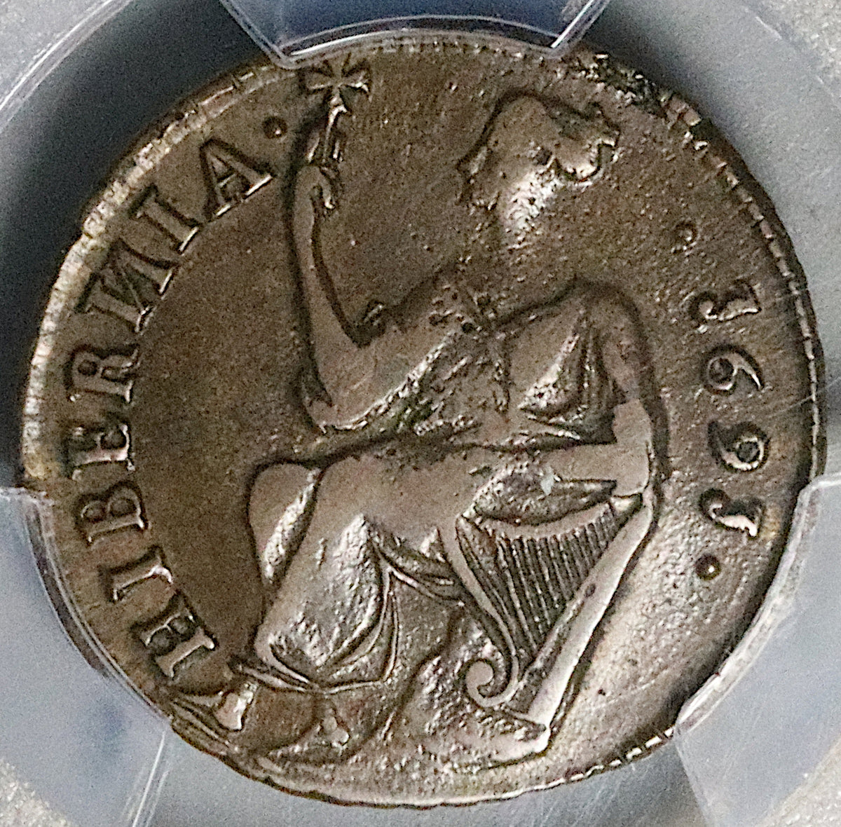 1691 PCGS 35 Ireland Farthing James II Rare Limerick Besieged Irish Re ...