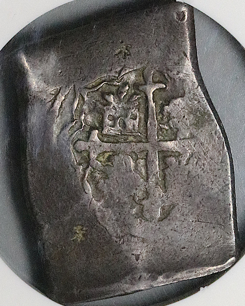 1668 NGC VF Mexico 8 Reale Charles II COB Spain Colonial Chopmarked Si ...