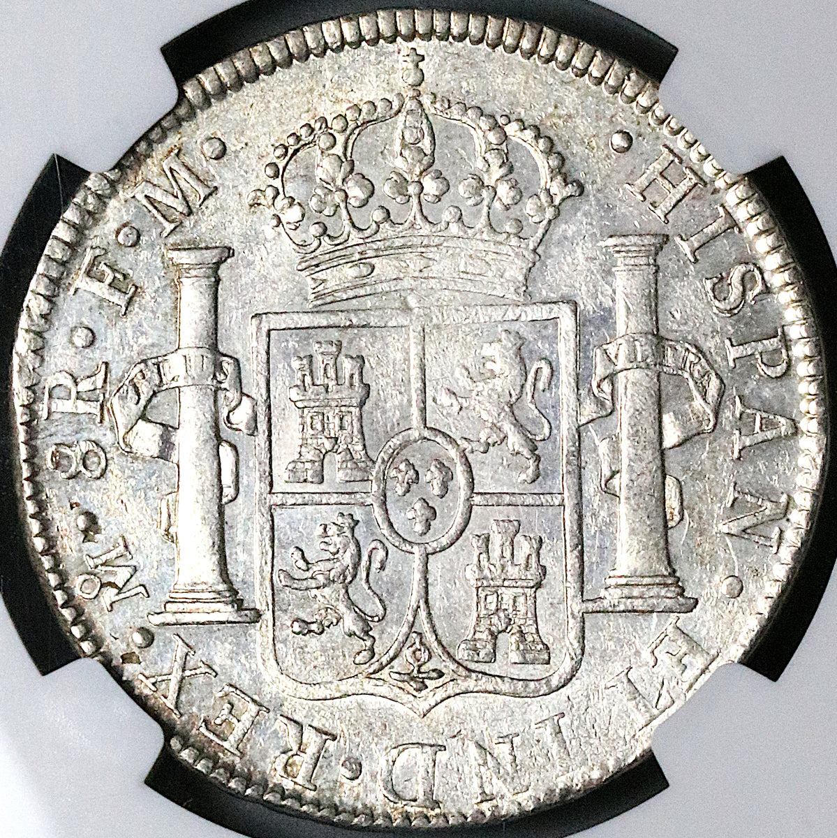 1777 NGC AU 58 Mexico 8 Reales Charles III Spain Colonial Silver Coin ...