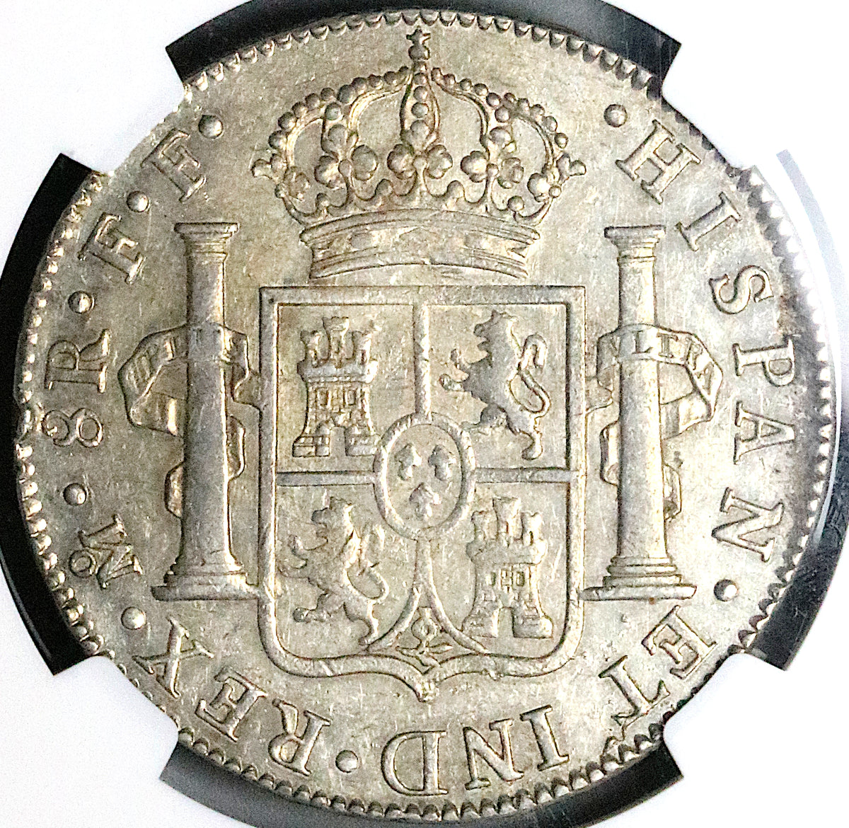 1780 NGC AU 53 Mexico 8 Reales Charles III Spain Colonial Dollar Coin ...