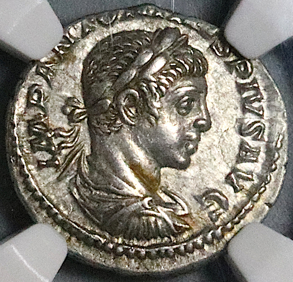 218 NGC AU Elagabalus Denarius Roman Empire Libertas Liberty Pileus (2 ...