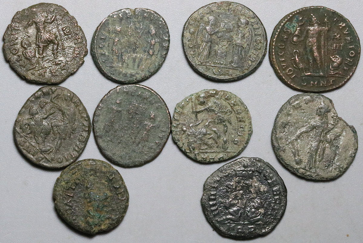 200s 300s Roman Empire Ten AE3 Double Denarius Authentic Ancients (241 ...
