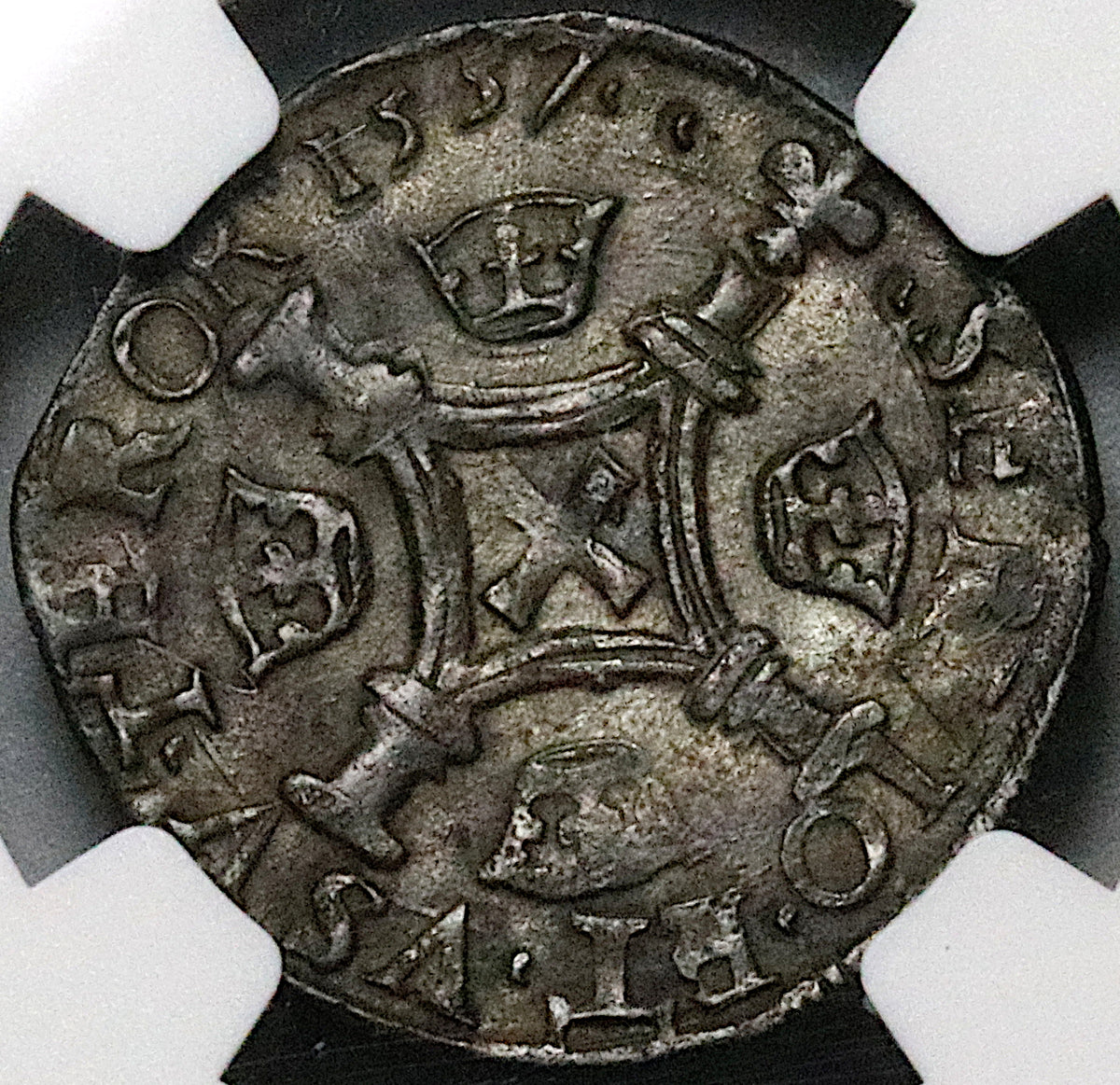 1557 NGC XF 45 Scotland Queen Mary Scots Plack 4 Pence Coin POP 1/2 (2 ...