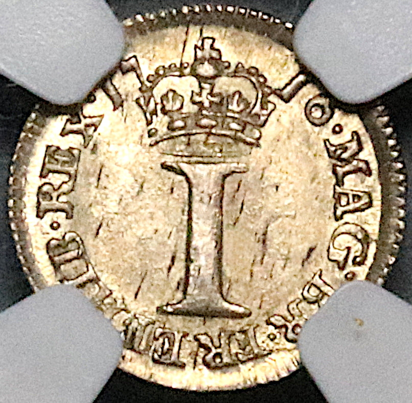 1716 NGC MS 64 George I Penny Pence Great Britain Maundy Silver Coin P ...