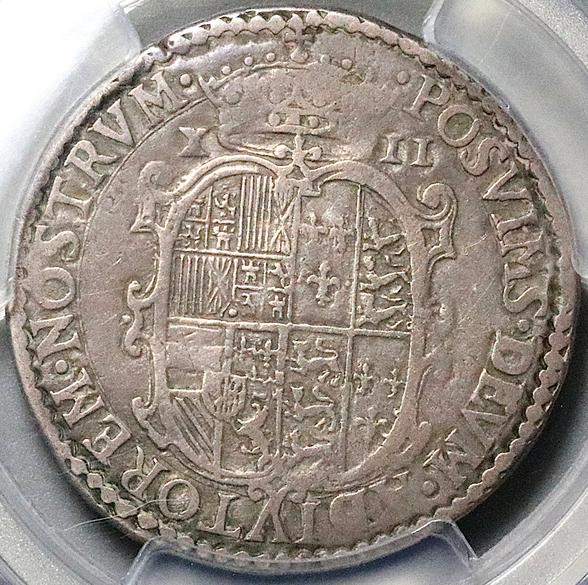 1554 PCGS VF 20 Mary Philip II Shilling Britain England Silver Coin PO ...
