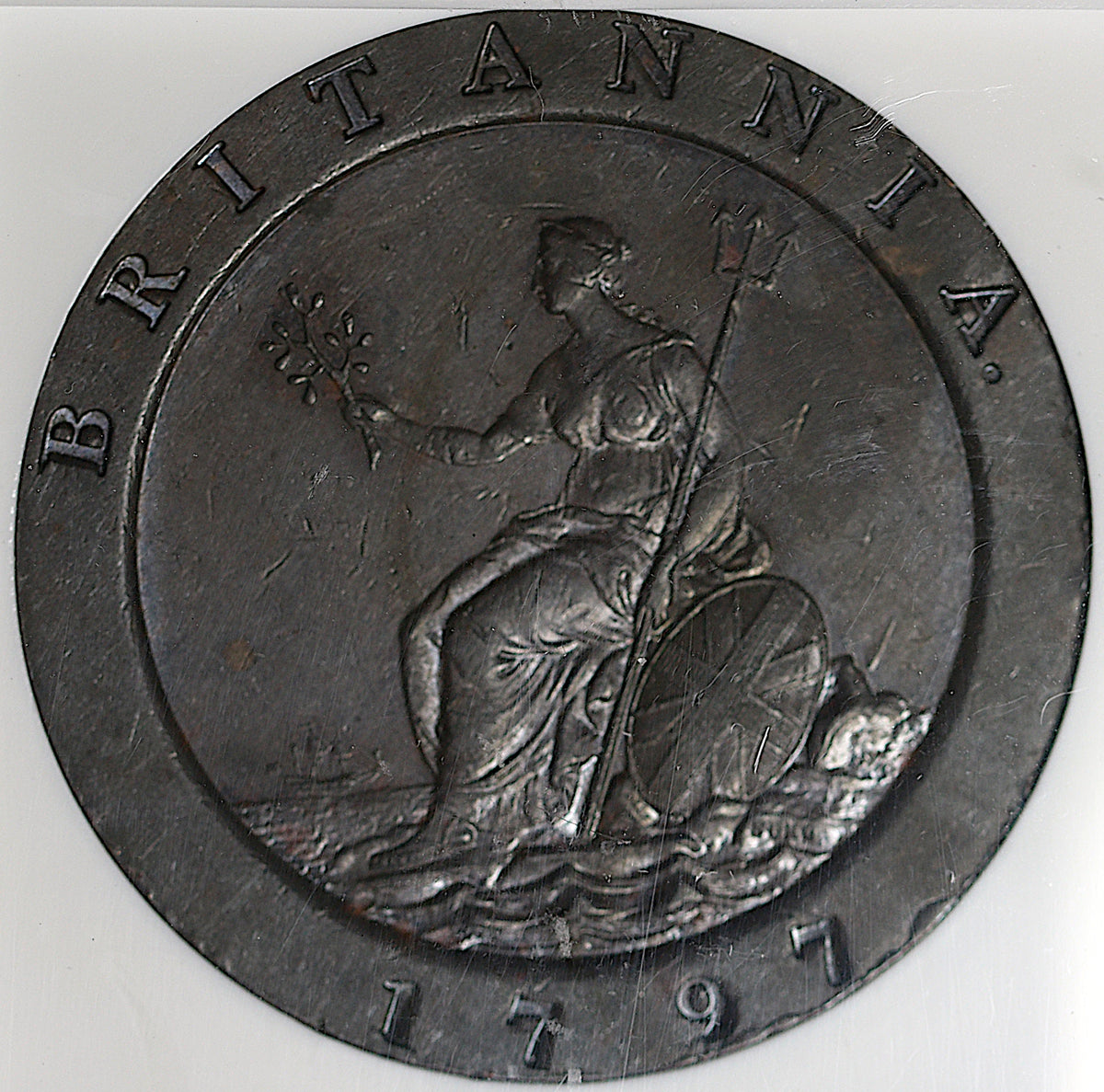 1797 NGC XF 40 George III 2 Pence Great Britain Cartwheel Soho Copper ...