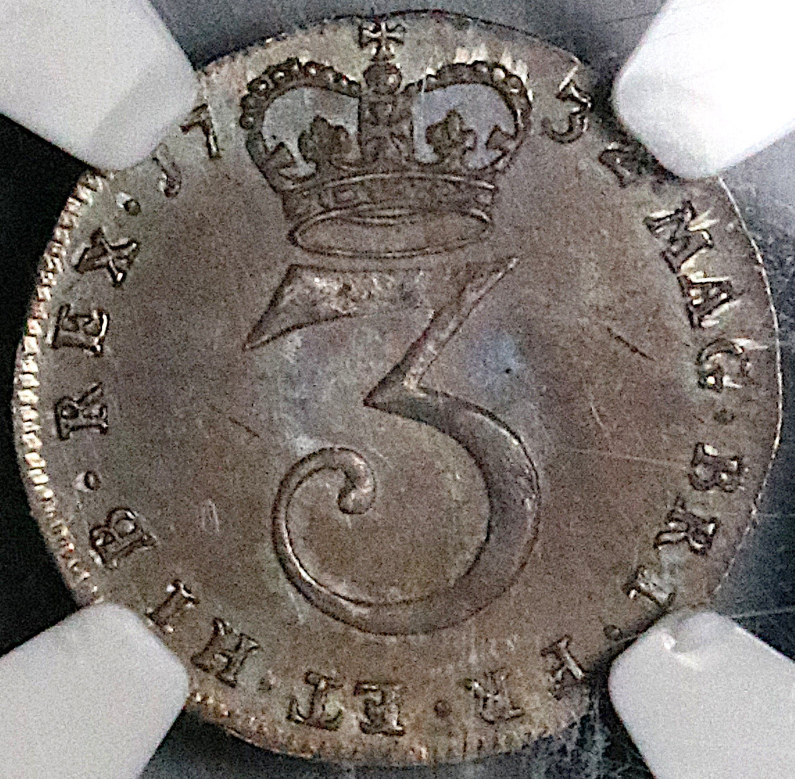 1732 NGC MS 63 George II 3 Pence Great Britain Silver Coin POP 2/0 (23 ...