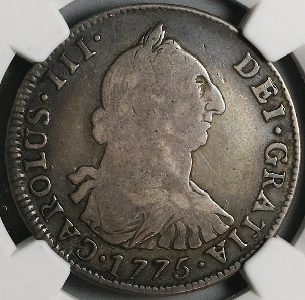 1775 NGC F 12 Bolivia 4 Reales Potosi Charles III Spain Colony Silver ...