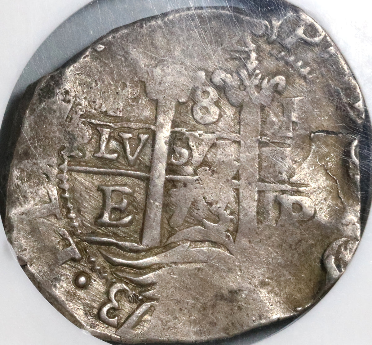 1673 NGC VF 30 Bolivia Cob 8 Reales Spain Pirate Silver 3 Dates Coin ...