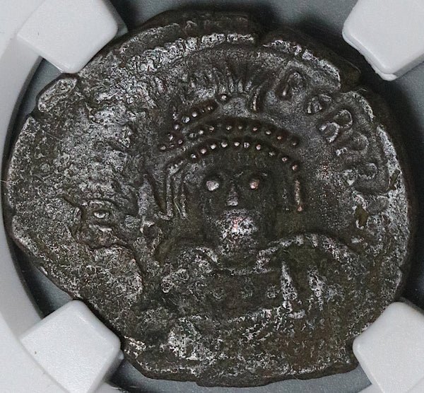 513 NGC Ch VF Heraclius Byzantine Empire Follis Cyzicus Overstruck (21 ...