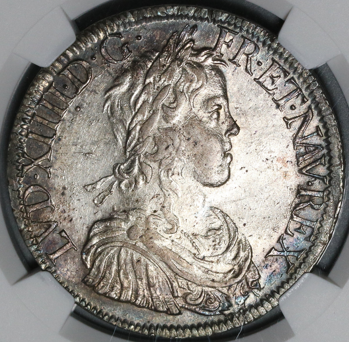 1652-A NGC-AU55 France Louis XIV Ecu Silver Crown Coin (20082201C ...