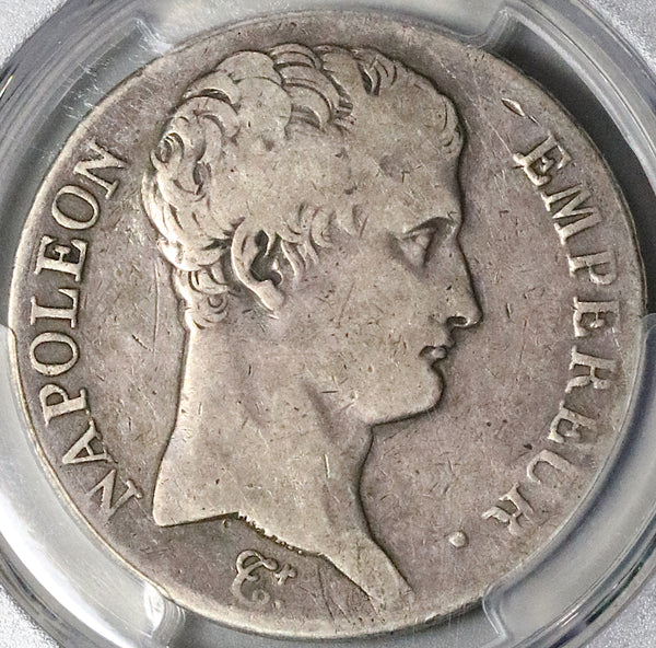 1806-A PCGS F 15 France 5 Francs Napoleon I Paris Mint Silver Coin (22 ...