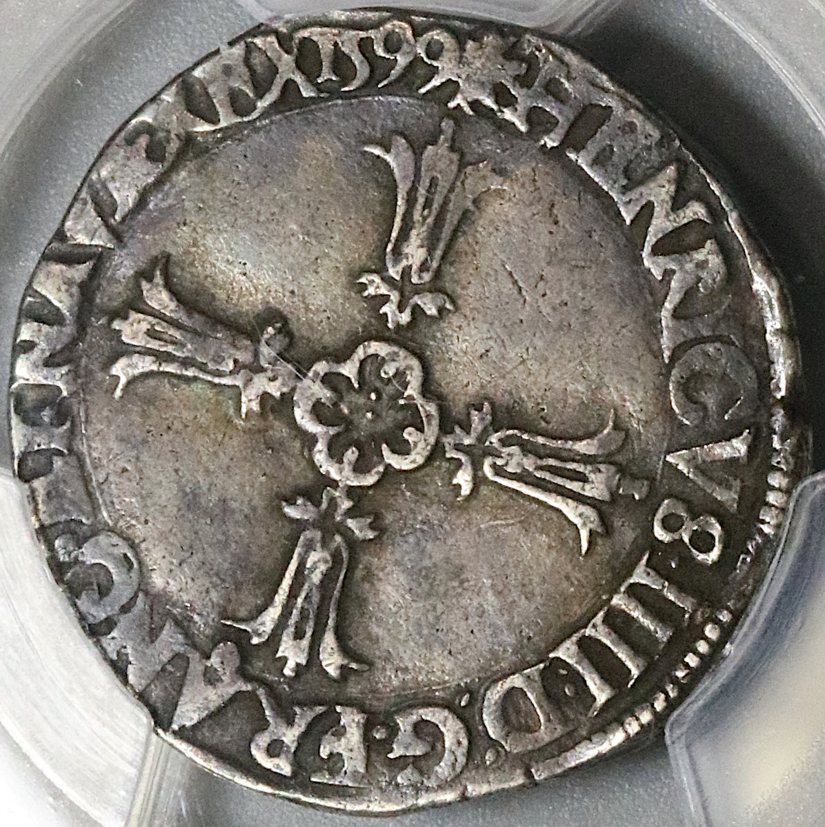 1599-T PCGS XF 40 France 1/4 Ecu Henry IIII Nantes Mint Coin POP 1/0 ...