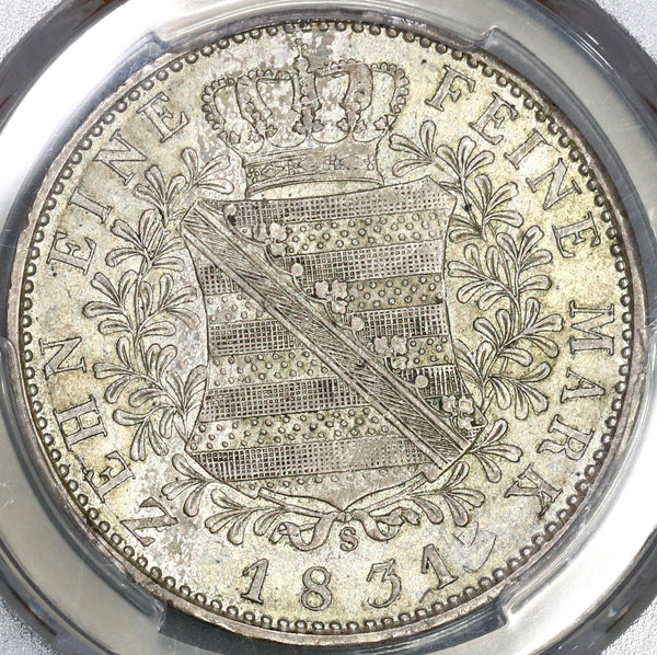 1831-S PCGS AU 55 Saxony Thaler German State Silver Coin (18120101C ...