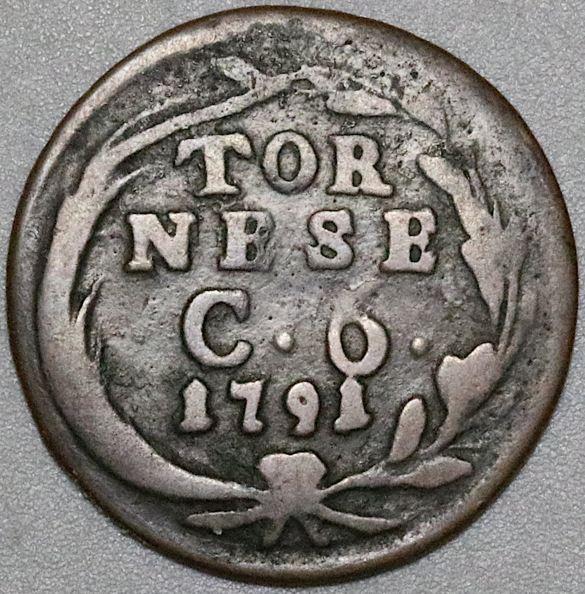 1791 Naples Sicily 1 Tornese Italy States Ferdinando IV Copper Coin (2 ...