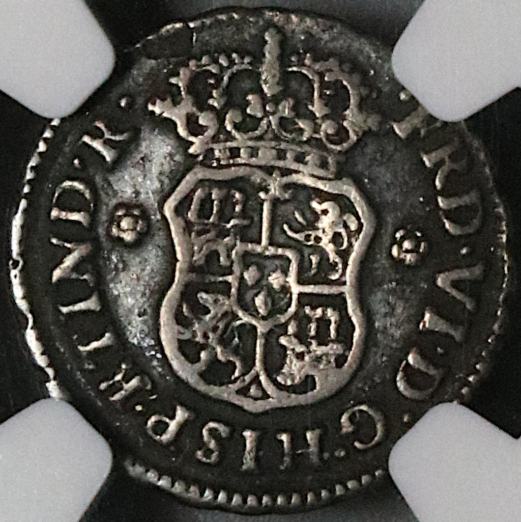 1747 NGC VF Mexico 1/2 Real Ferdinand VII Spain Colony Pirate Coin (23 ...