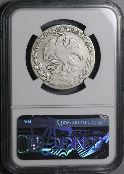 1862-Zs NGC Fine Mexico 4 Reales Zacatecas Mint Cap Rays Silver Coin ...