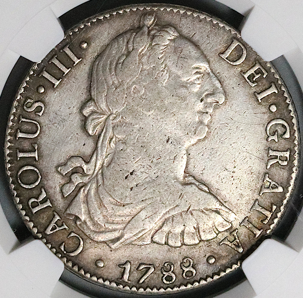 1788 NGC VF Mexico Charles III 8 Reales Pillars Silver Dollar Coin (23 ...