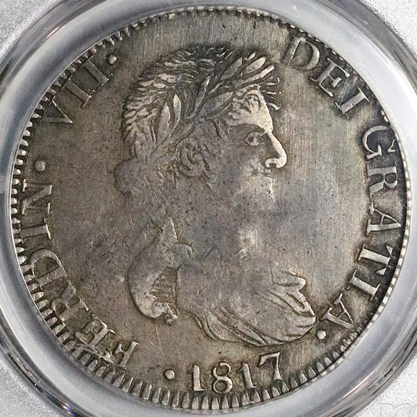 1817-Zs PCGS XF 40 Mexico 8 Reales War Independence Zacatecas Mint Sil ...
