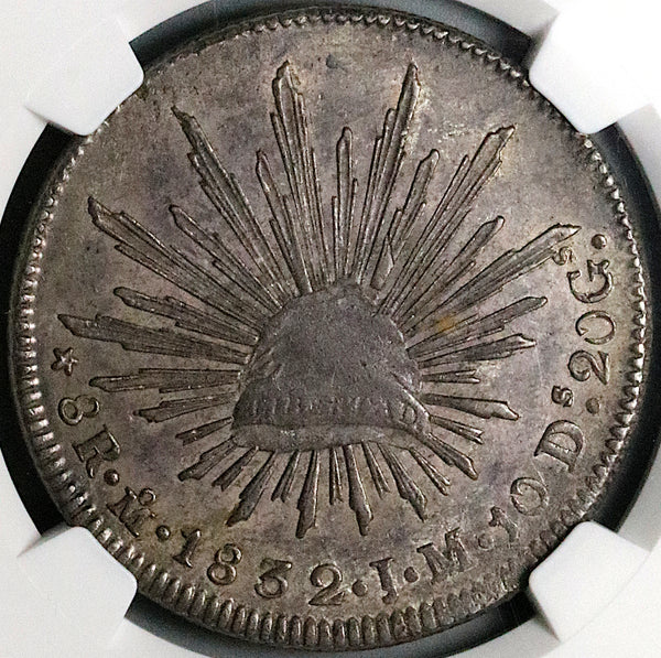 1832-Mo NGC AU 55 Mexico 8 Reales Cap Rays Silver Dollar Coin (2304220 ...