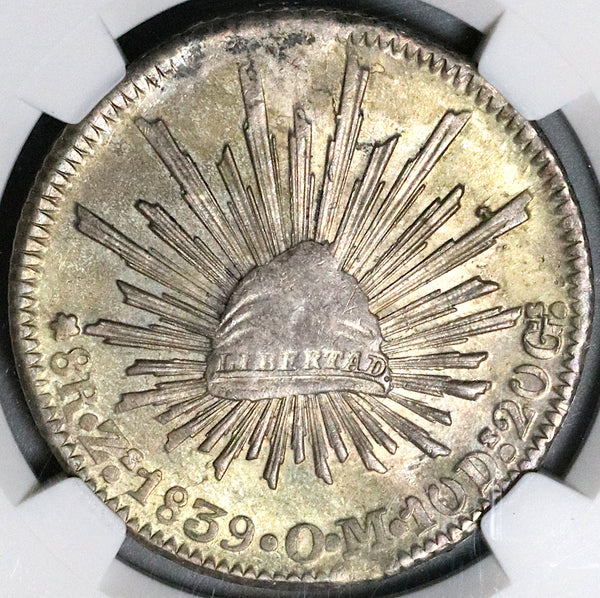 1839-Zs NGC MS 61 Mexico 8 Reales Rare Zacatecas Mint Silver Coin (220 – Caesar's Ghost Numismatics