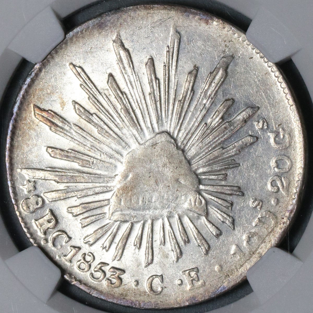 1853-C NGC AU 58 Mexico Silver 8 Reales Culiacan Mexican Cap Coin (210 ...