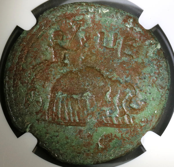 111 NGC Ch F Trajan Alexandria Egypt AE Drachm Emperor Riding Elephant ...