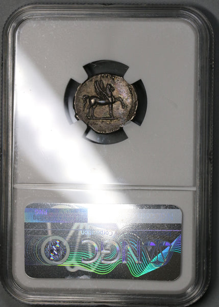 76 NGC AU Domitian Caesar Roman Empire Denarius Pegasus Pedigree (1809 ...