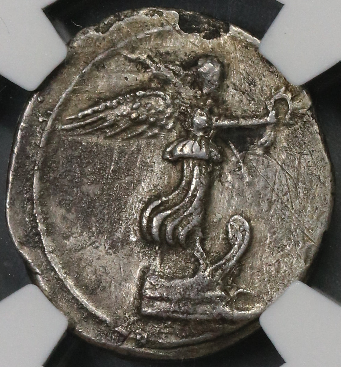 30 BC NGC XF Octavian Roman Imperatorial Denarius Quadriga Triumph (18 ...