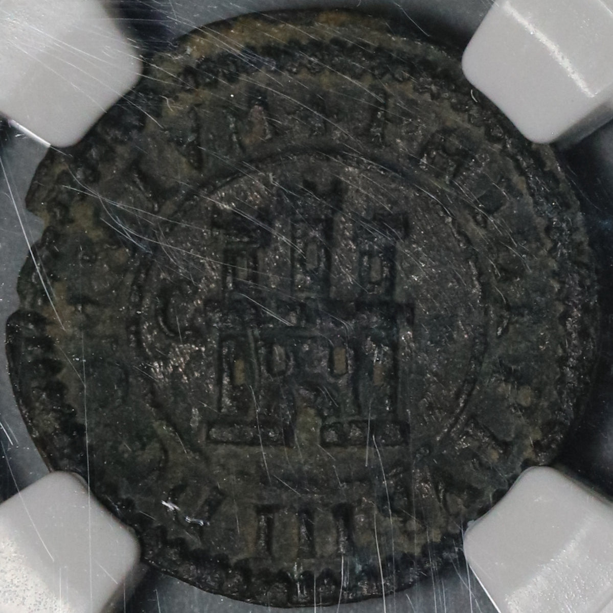 1601-C NGC XF 45 Spain 2 Maravedis Philip III Segovia Lion Castle Coin ...