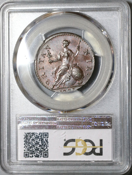 1771 PCGS MS 64 George III 1/2 Penny Great Britain Mint State Colonial ...