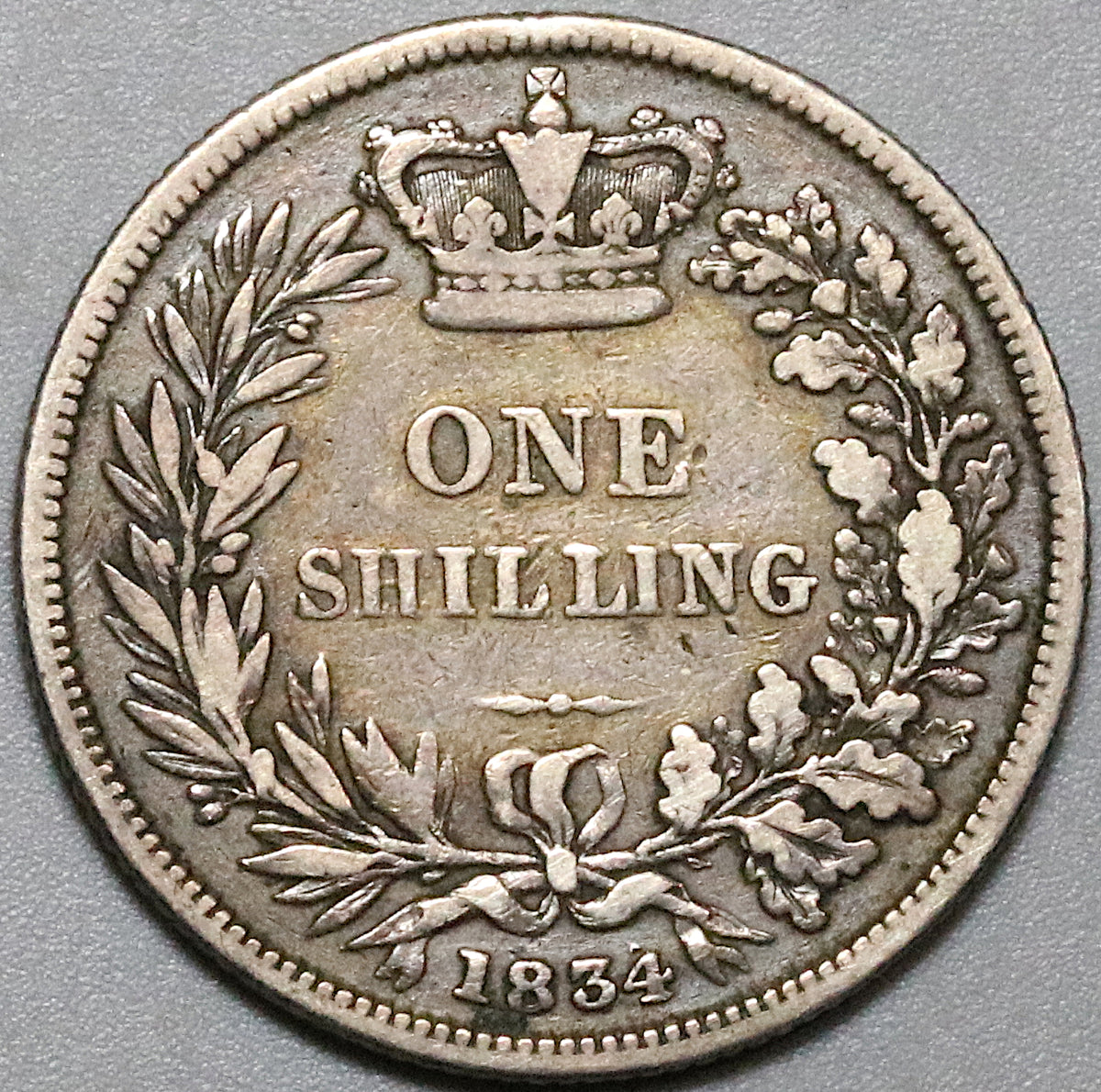 1834 William IV Shilling Great Britain Sterling Silver Coin (22070408R ...
