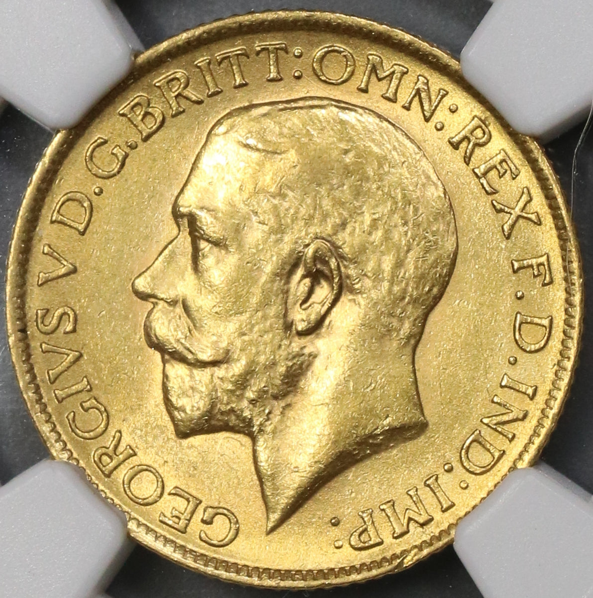 1914 NGC MS 62 Gold Sovereign Great Britain St George Pound Coin (1901 ...