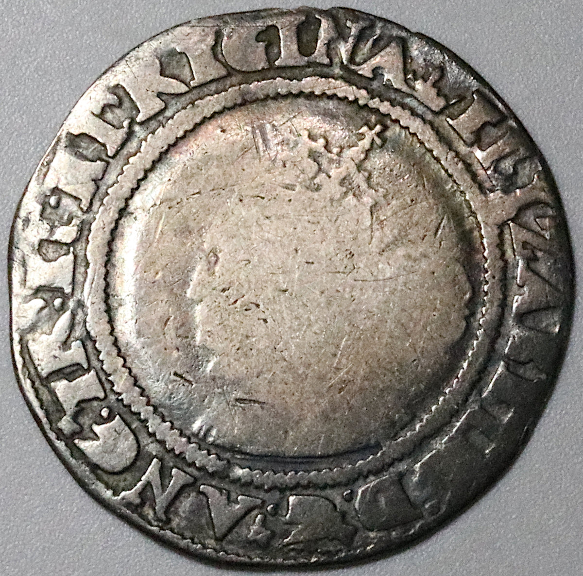 1567 Elizabeth I 6 Pence Britain England Tudor Hammered Silver Coin (2 ...